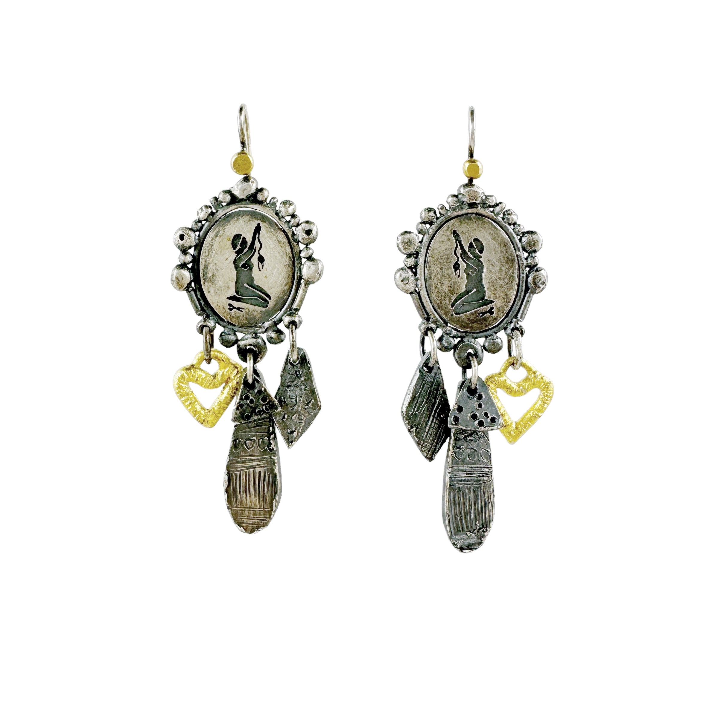 Heroine's Tools Silver & Gold Earrings - Romy Mittelman – Studio Melt
