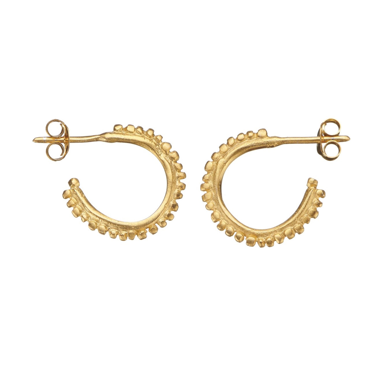 Flora Halo Gold Hoops Small - Shabana Jacobson – Studio Melt